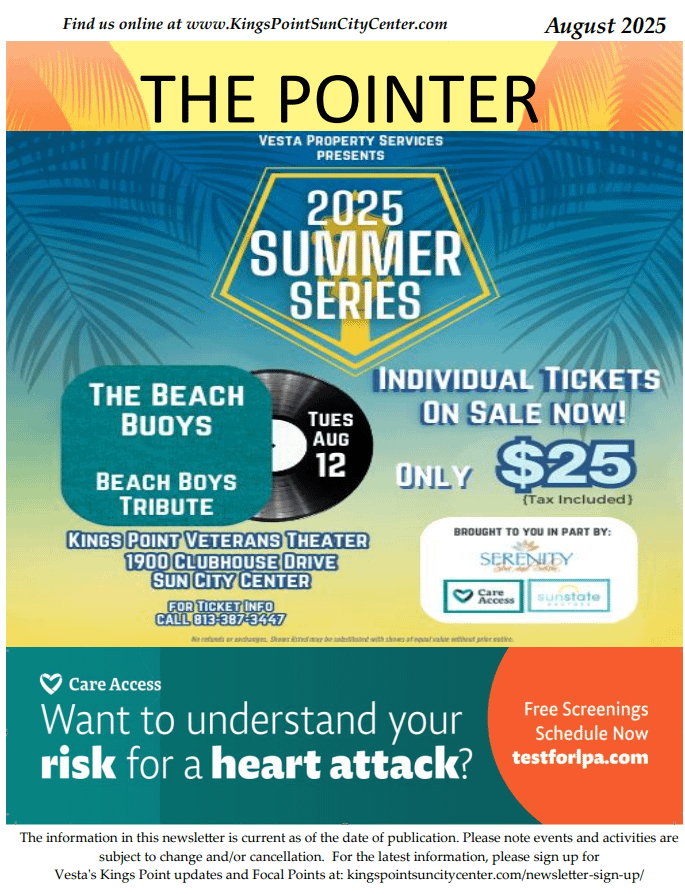 The Pointer – Kings Point Sun City Center – An Active Adult Community